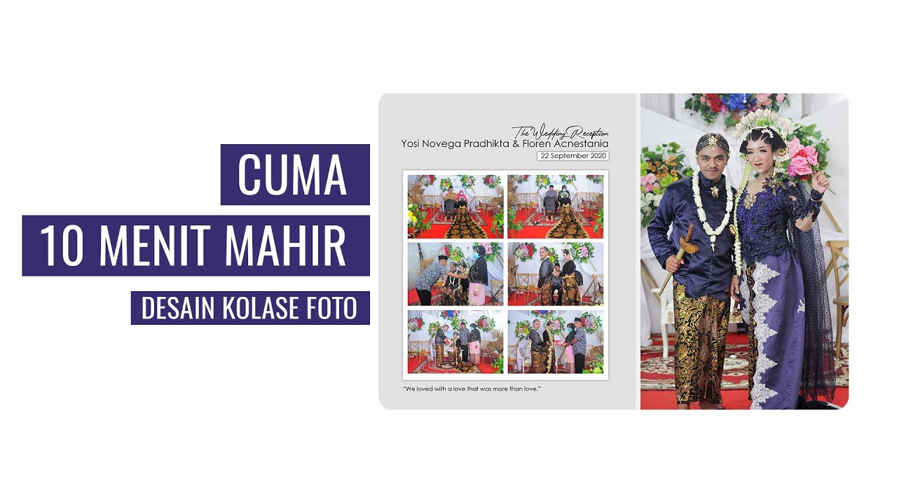 template kolase wedding #19 cara membuat kolase foto wedding di ...