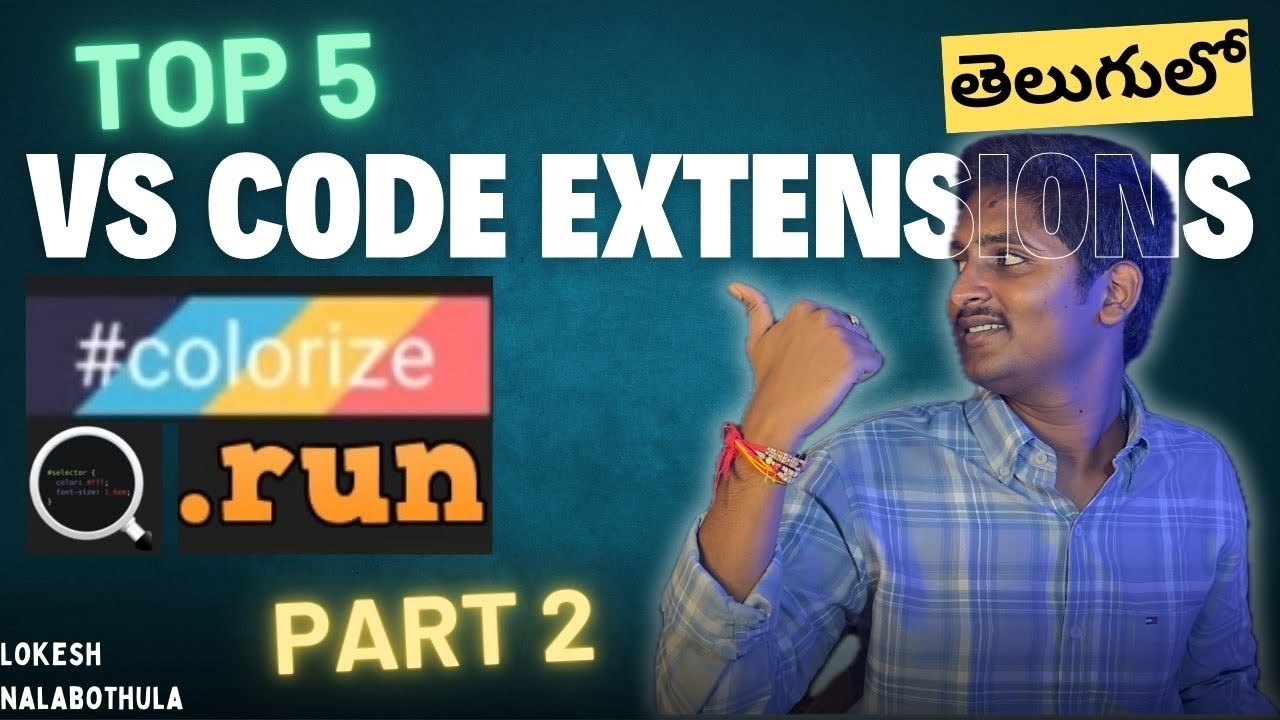 Top VS Code Extensions Every Developer Must Use! | Productivity Boost | Telugu | Lokesh ...