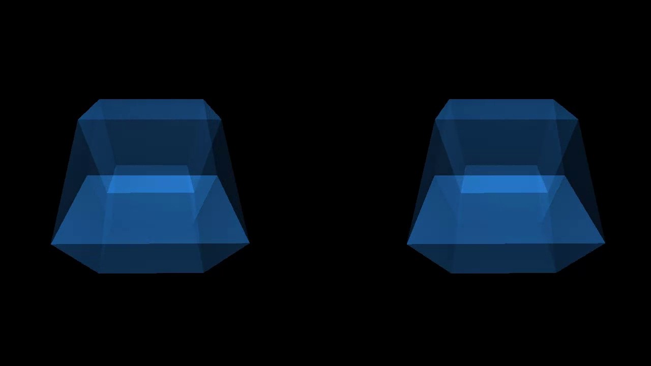 Rotating Tesseract: Cross Eyed 3D - YouTube