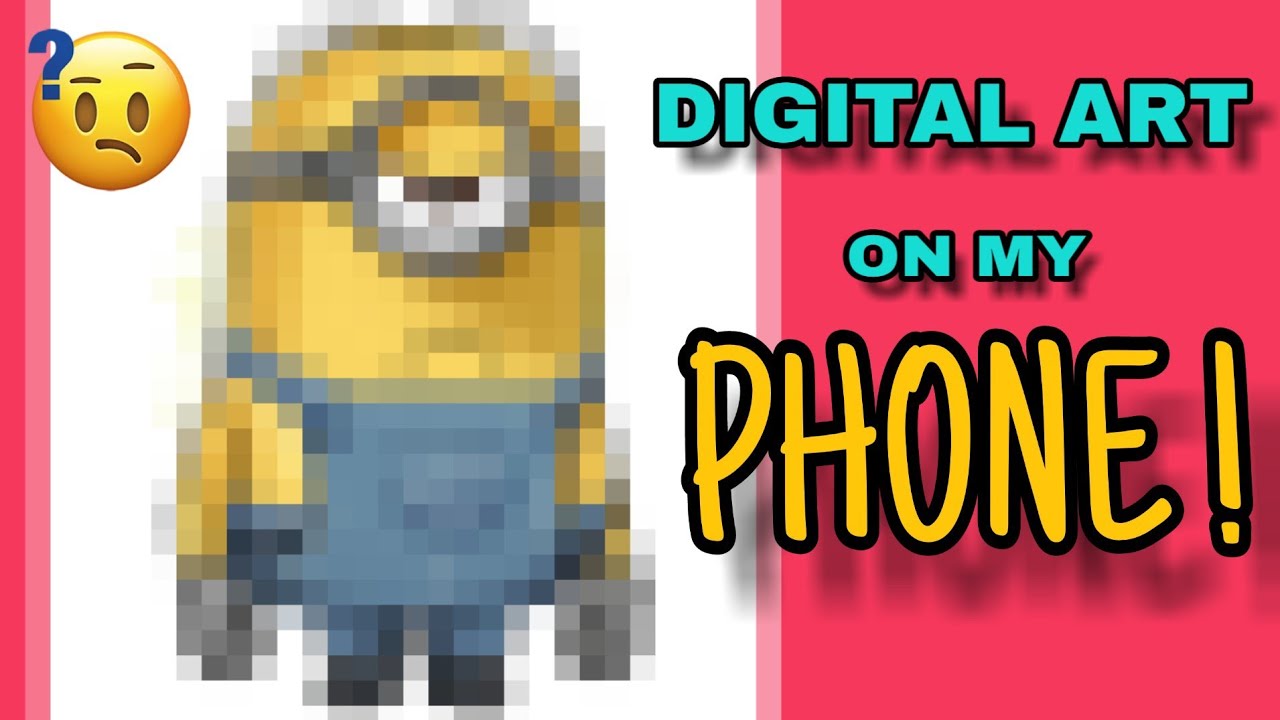 My first Digital Art | | minion drawing | | timelapse video - YouTube