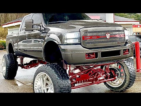 20 INCH LIFT F250 5 HOUR ROAD TRIP TO A TRUCK SHOW | IT SNOWED ...