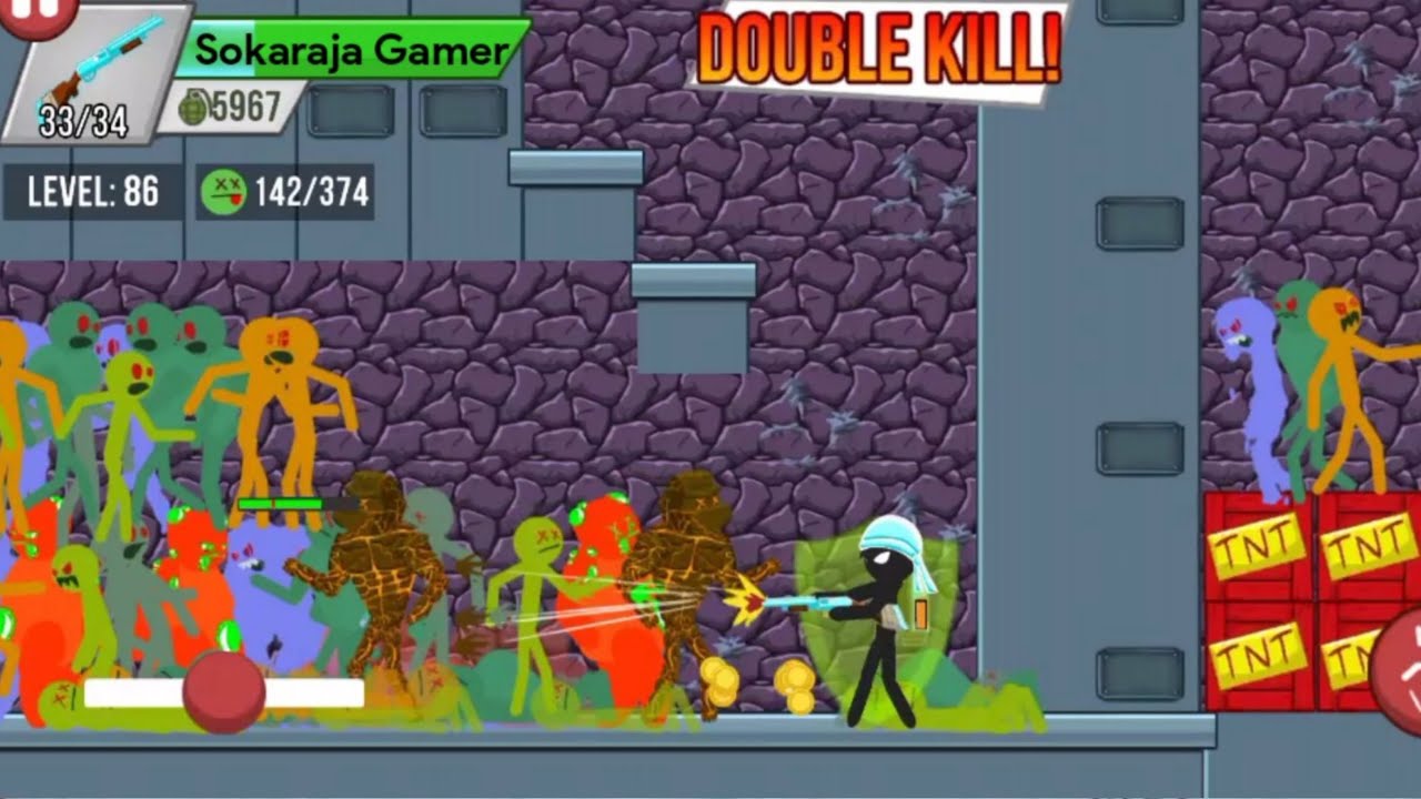 Chapter 5 The Lab Level 86 Stickman Zombie Shooter android game - YouTube
