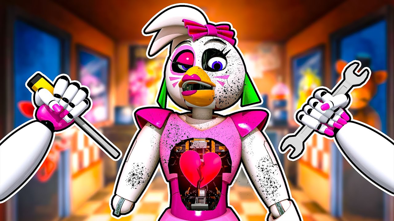 Repairing Glamrock Chica In VRCHAT - YouTube