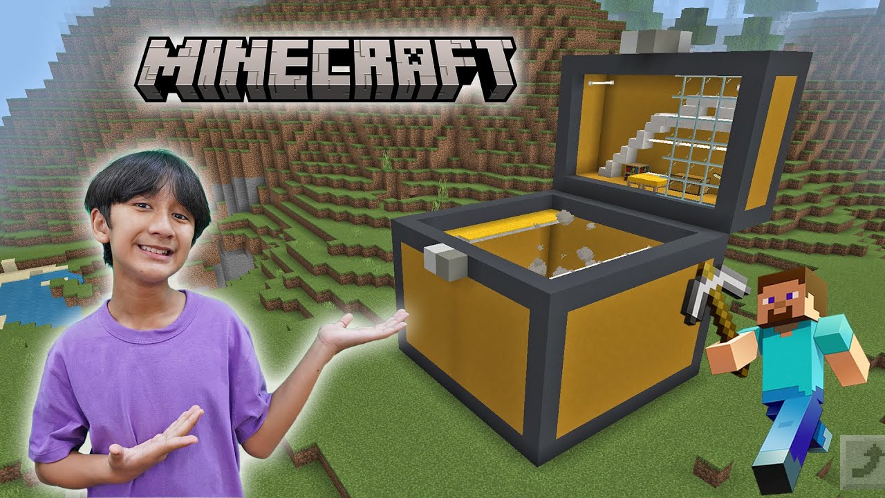 Bikin Rumah Bentuk Peti Harta Karun di Minecraft - Ziyan Daily - YouTube
