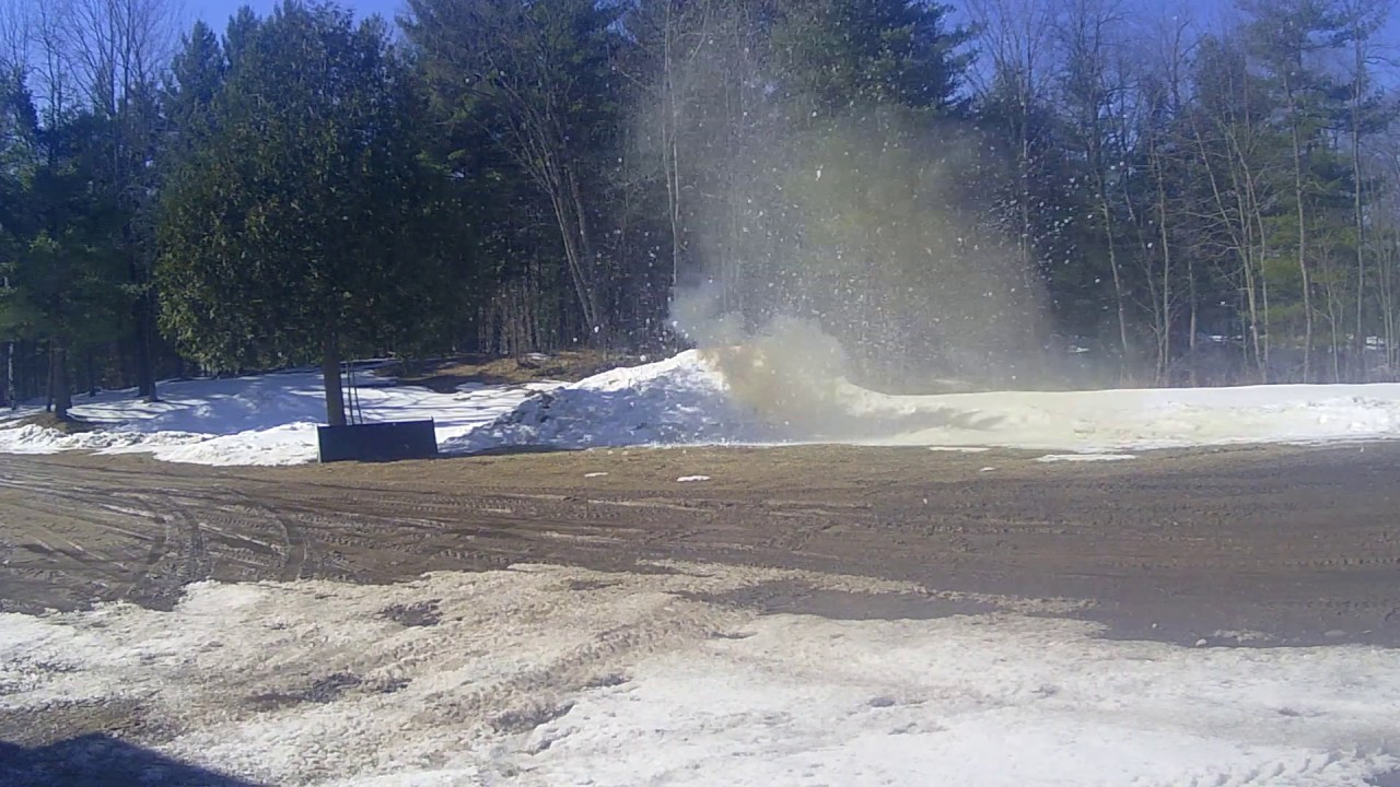 Snow Bank Explosion!!!! - YouTube