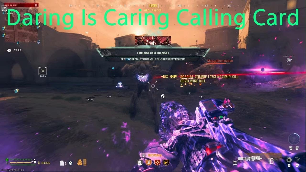 MWZ Daring Is Caring Calling Card 😎 #mw3 #callofduty #gameplay #ps5 # ...