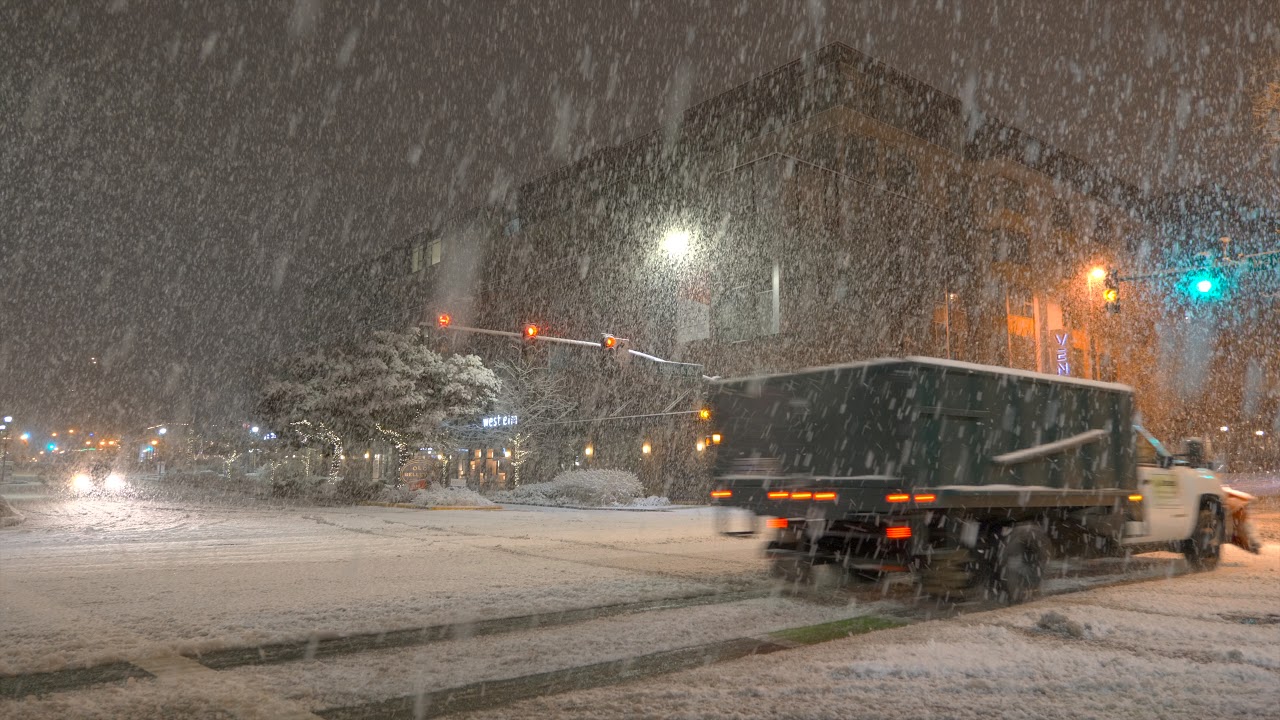 First Snow 2020 in Bellevue / Seattle Washington (4K UHD HDR) | Part 2 ...