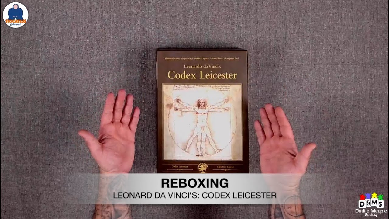 REBOXING LEONARDO DA VINCI's: Codex Leicester - Board Game - #indabox # ...