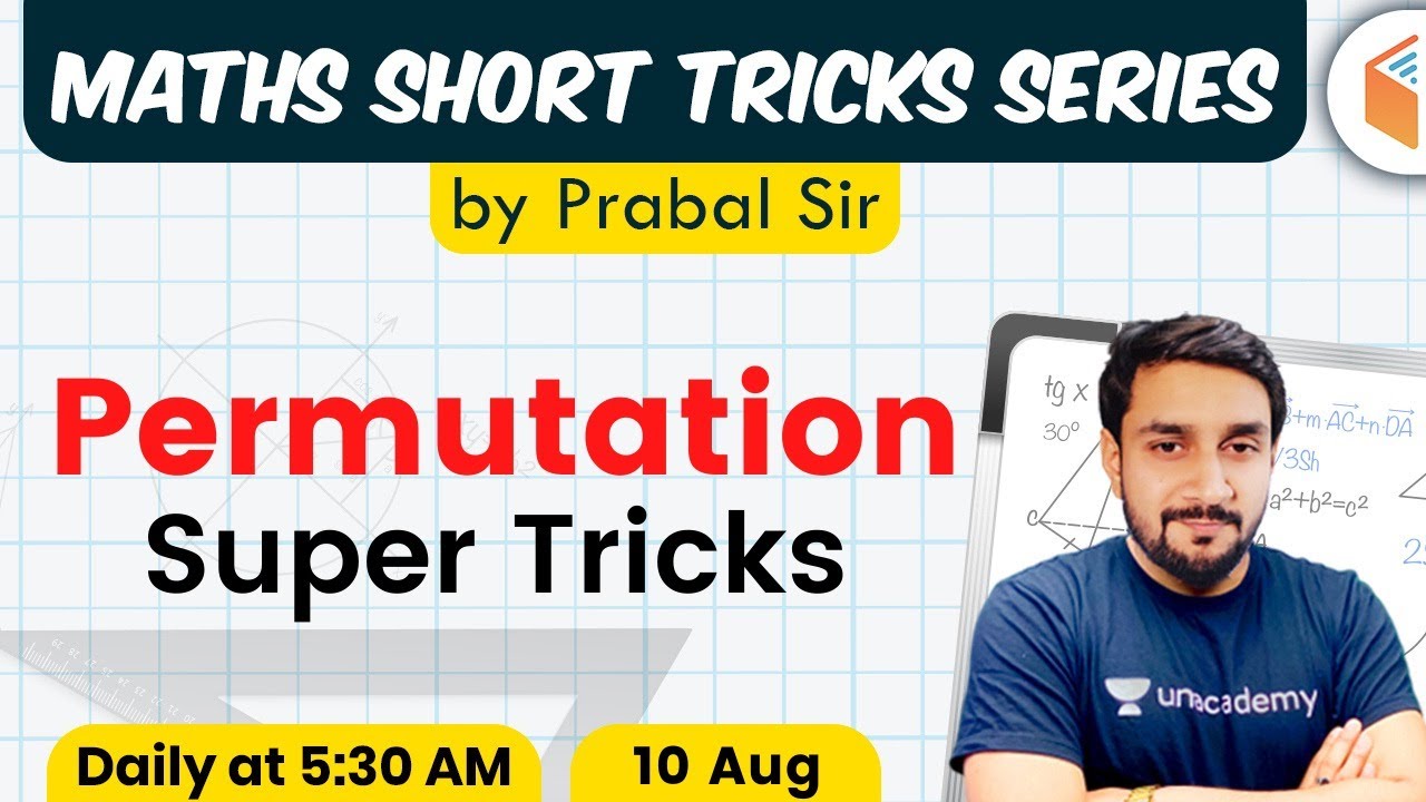Maths Short Tricks by Prabal Lavaniya | Permutation Super Tricks - YouTube