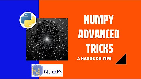 numpy advanced tutorial - YouTube