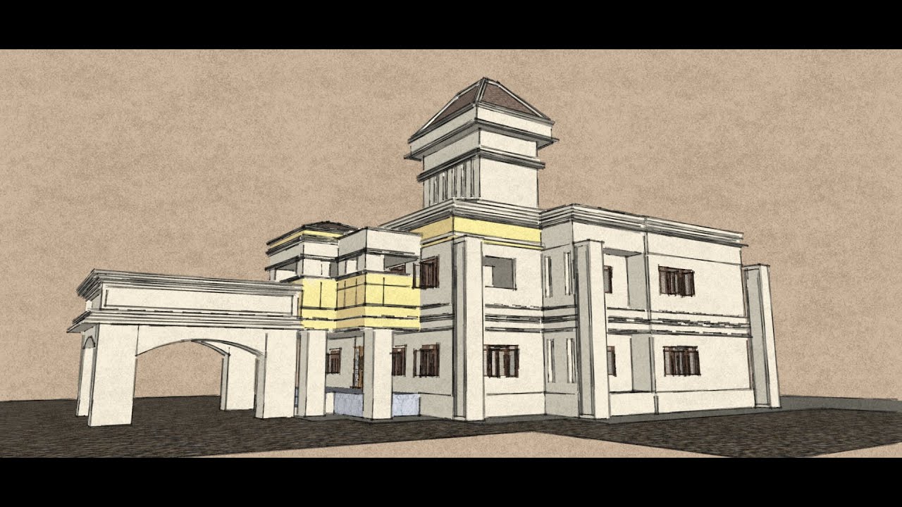 A shahana manzil sketch.. - YouTube