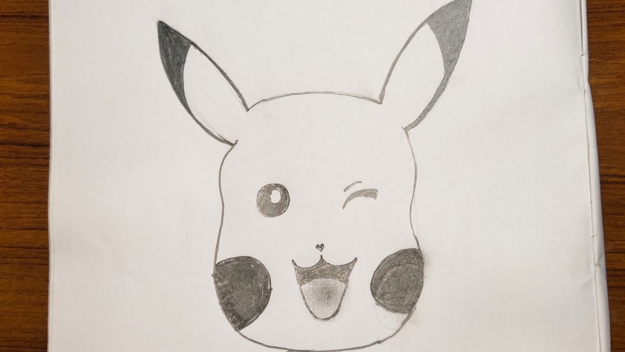 How to draw a pikachu,funny face,easy drawing step by step#pakachu# ...