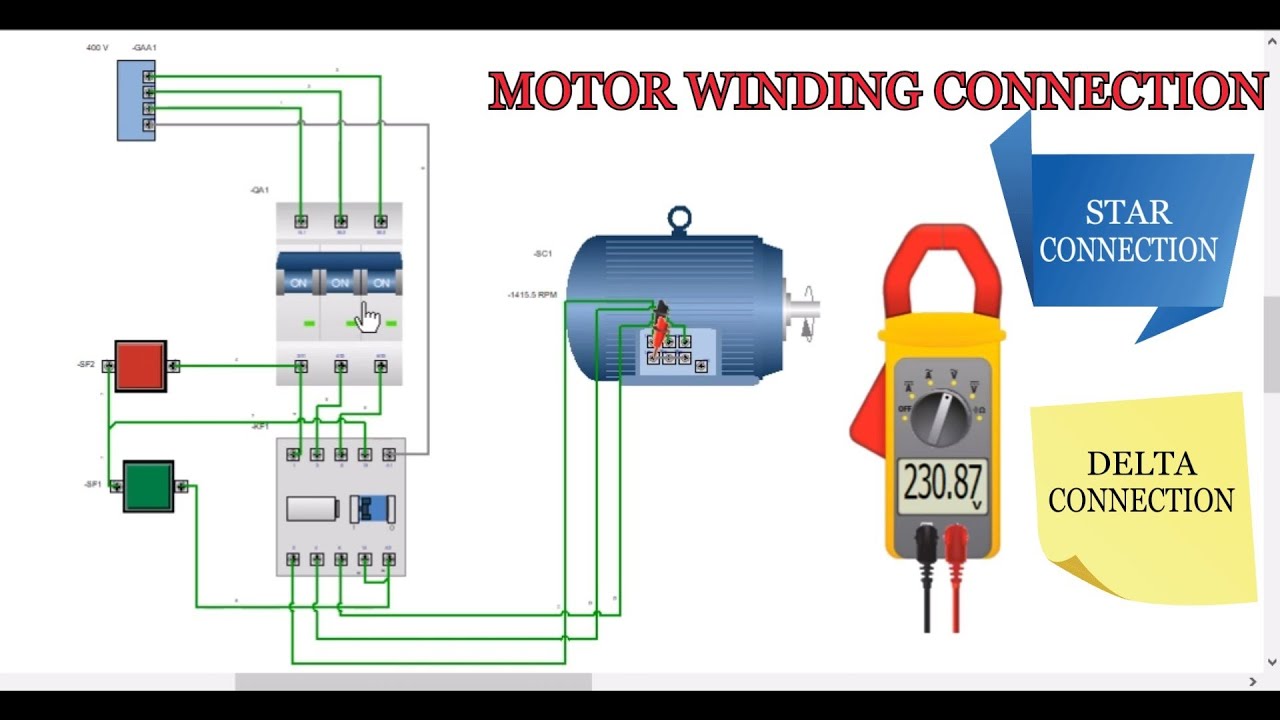 motor winding connection | star winding | delta winding | automation ...