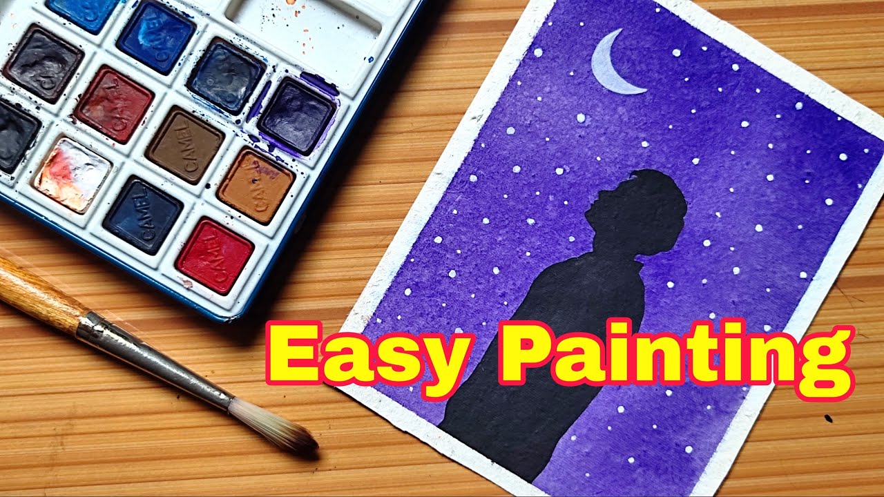 Sad Boy Painting | Easy Watercolour Painting - YouTube