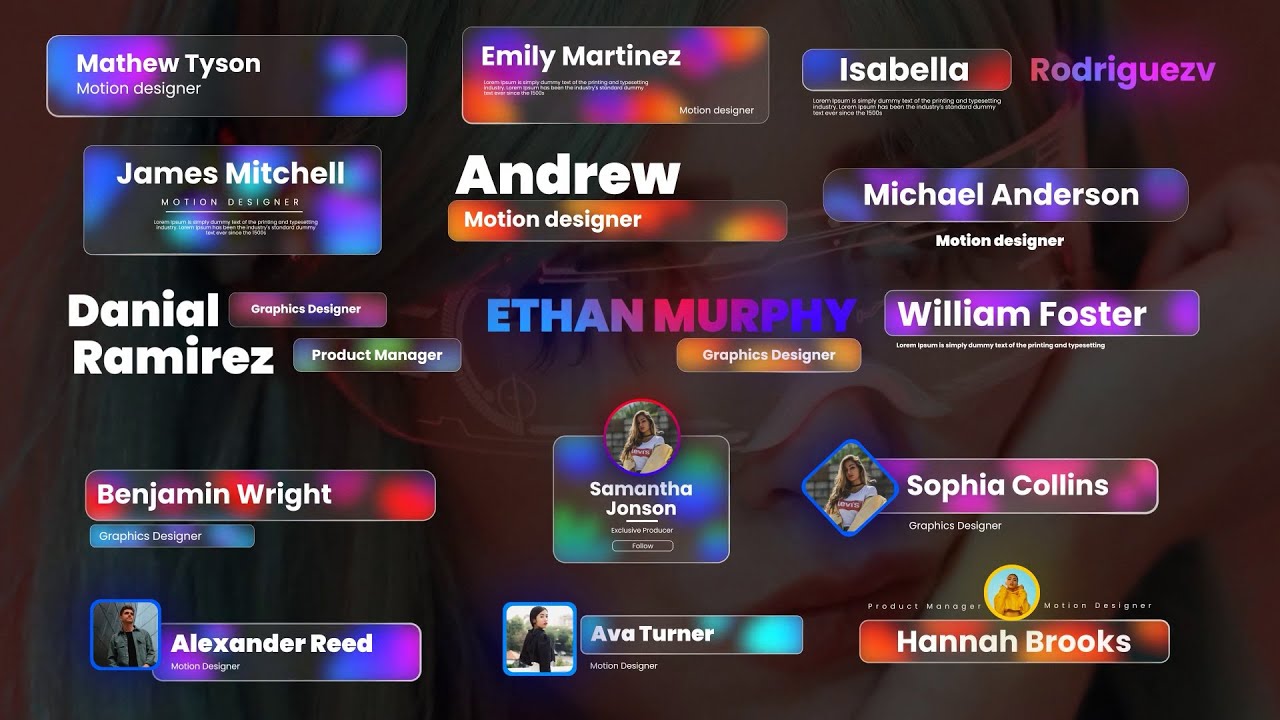 Glass Lower Thirds: After Effects template - YouTube