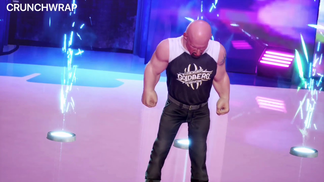 WWE 2K Battlegrounds DLC—Goldberg: Entrance,Alt Attires,Exclusive Moves ...