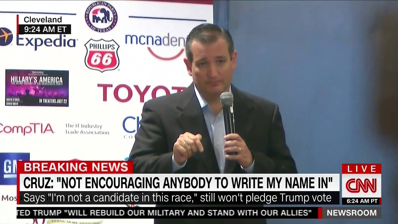 Ted Cruz wont be a "servile puppy dog" for Donald Trump - YouTube