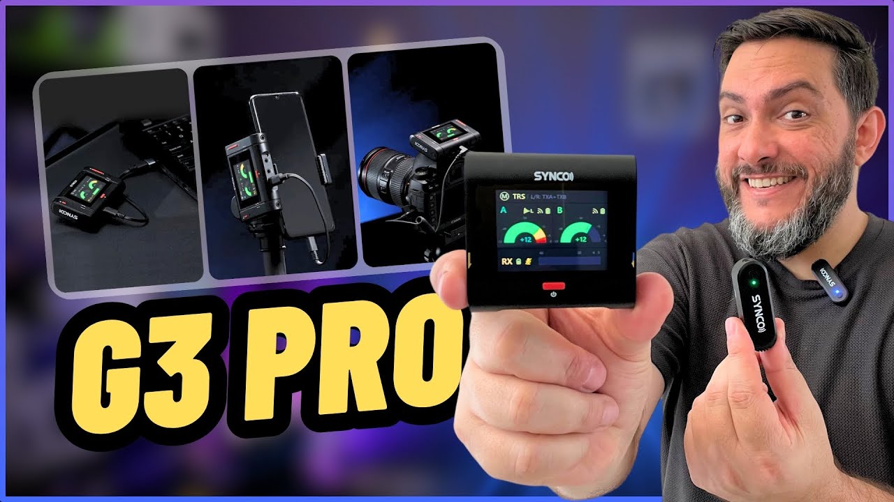 TESTAMOS o Synco G3 PRO - Microfone sem fios 2+1 Display Touch, Filtro ...