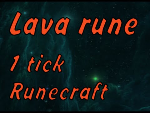 Lava rune – 1 tick lava runes (short) - YouTube