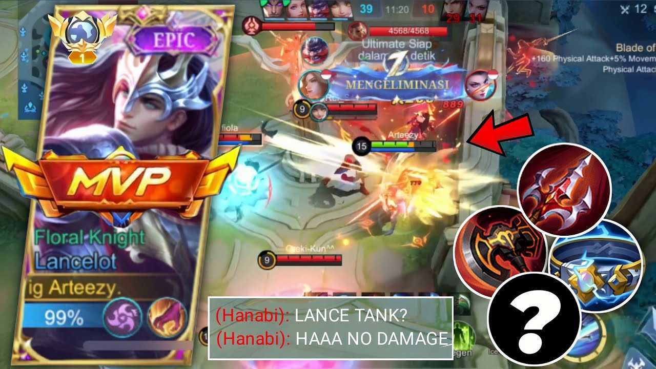 CARA MAIN LANCELOT TANK DI META SEKARANG‼️Best Build Lancelot Patch Terbaru - Mobile Legends ...