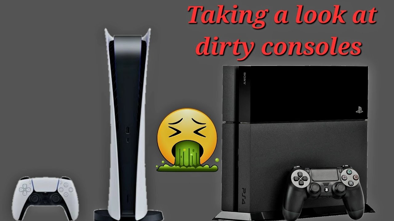 Looking at dirty game consoles warning very gross :( - YouTube