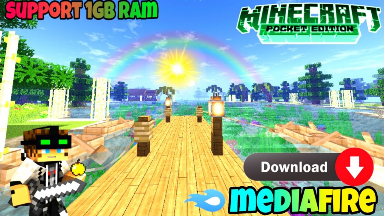 Rainbow Shader With Kristian Ph New TexturePack [Minecraft Pe] Android - YouTube