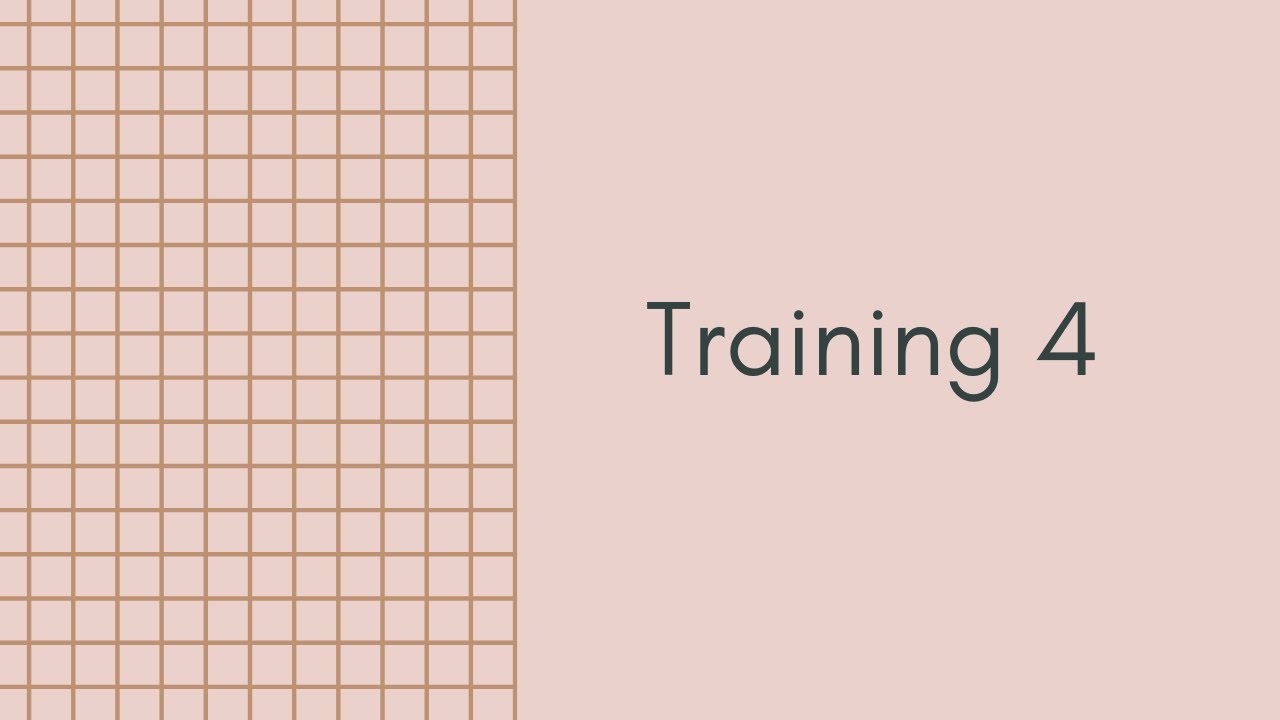Training 4 - YouTube