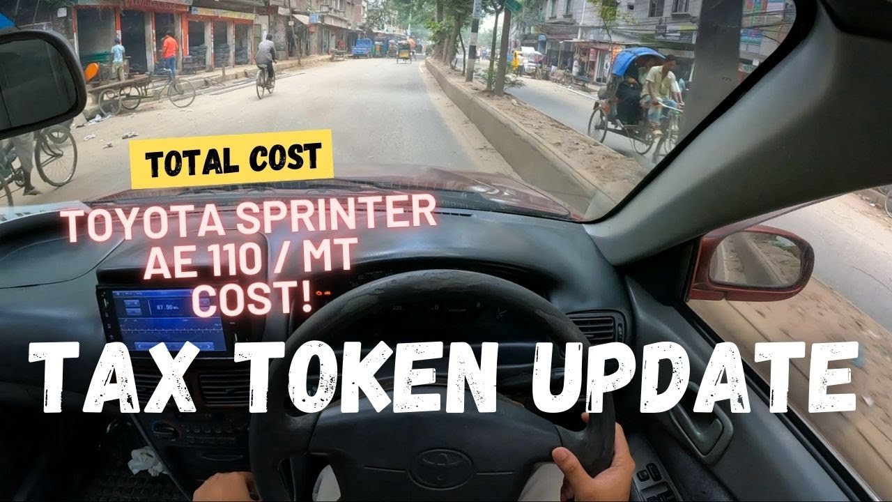Tax Token Update For Car - Toyota Sprinter AE 110 - POV Car Drive - YouTube