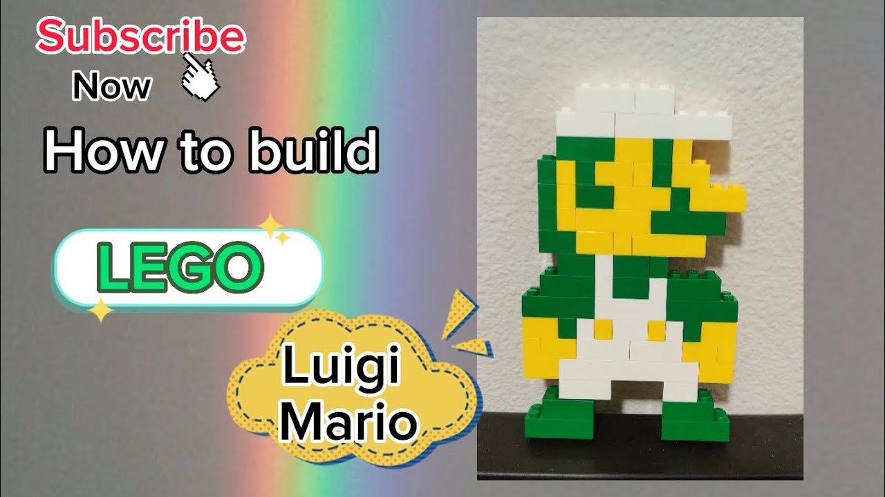 How to Build Luigi Mario Lego | Lego super Mario Bros | Building ...