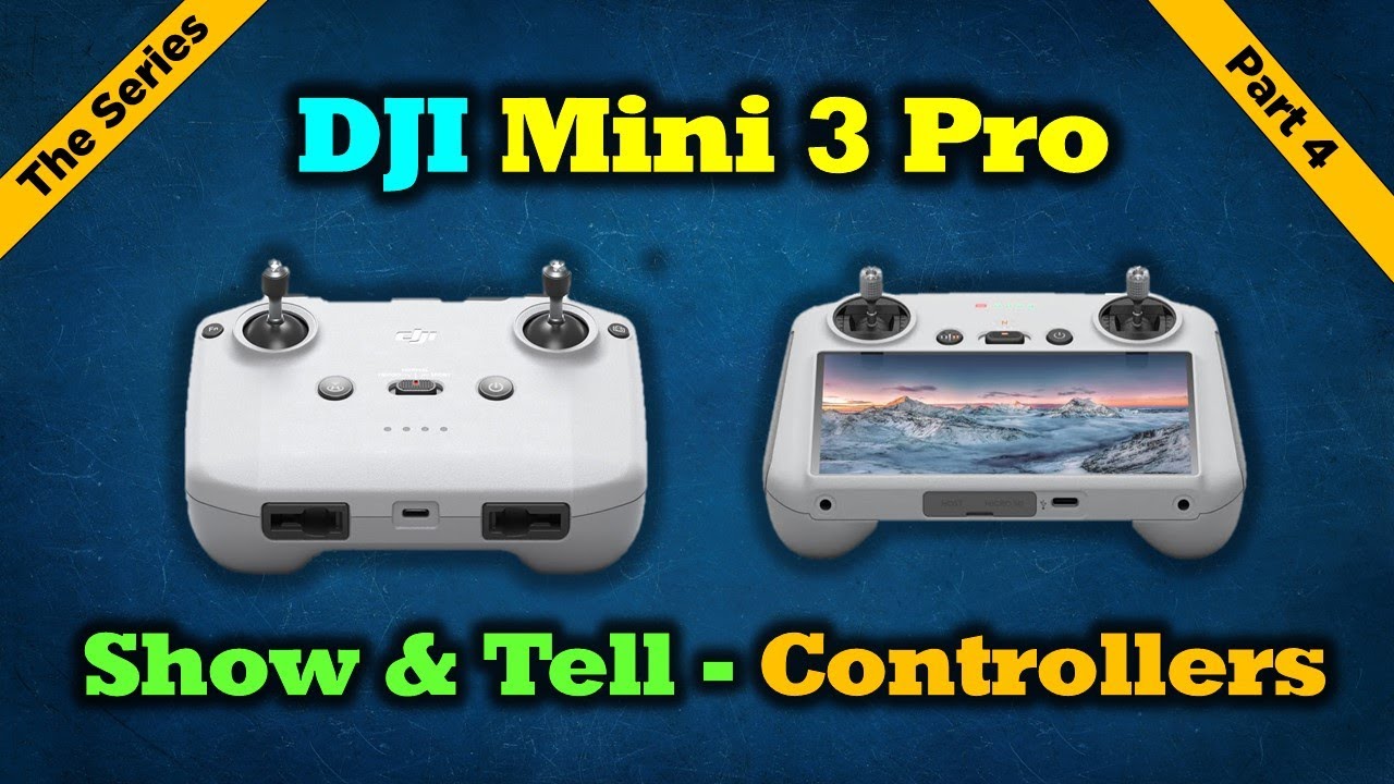 DJI Mini 3 Pro - A Closer Look & Comparison Of The Controllers - YouTube