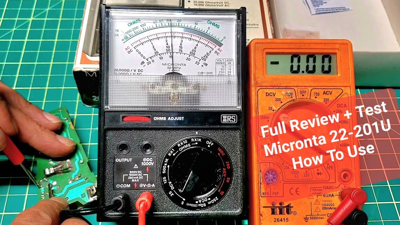 How To Use Vintage Antique Multimeter Micronta 22 201U With Full Review