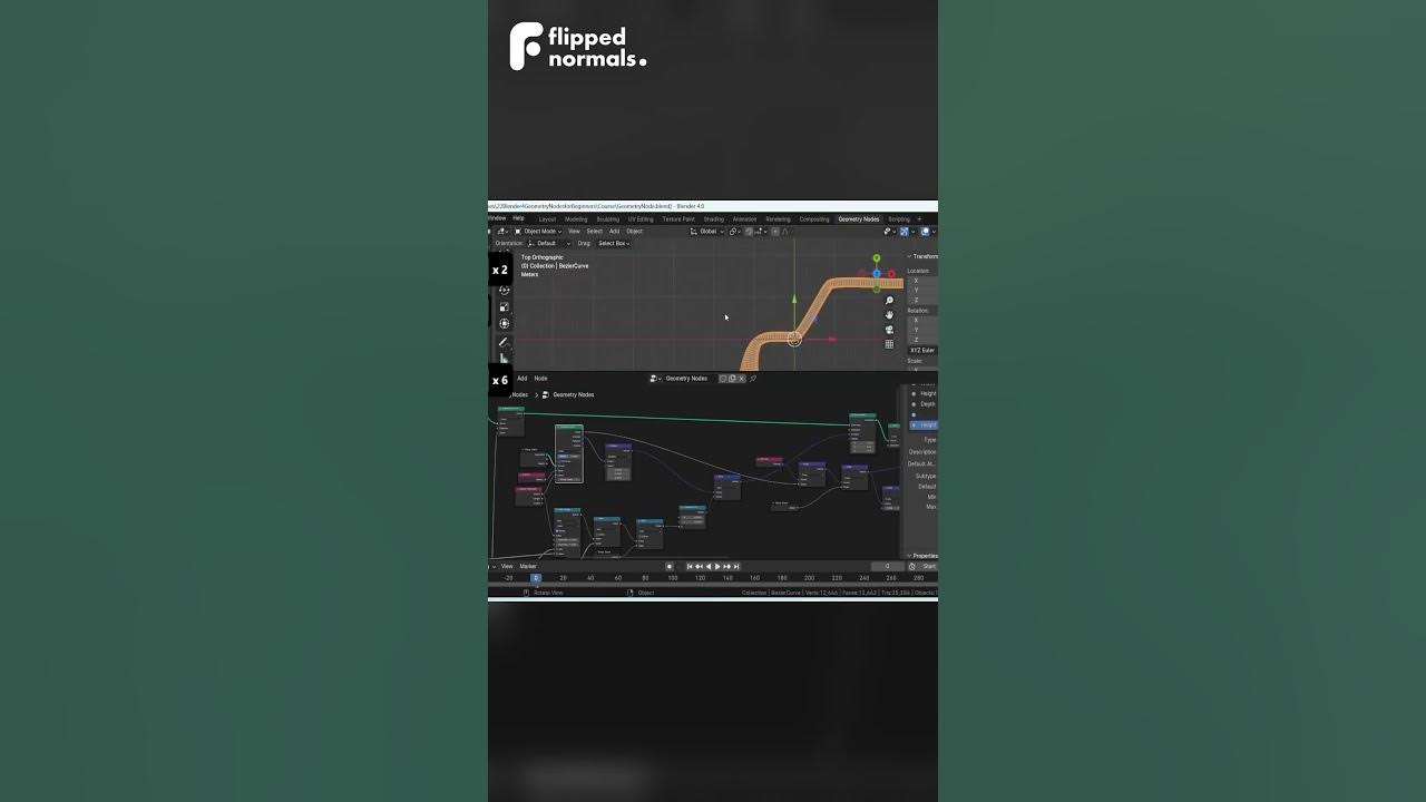 50% OFF Blender 4 Geometry Nodes for Beginners - FlippedNormals - YouTube