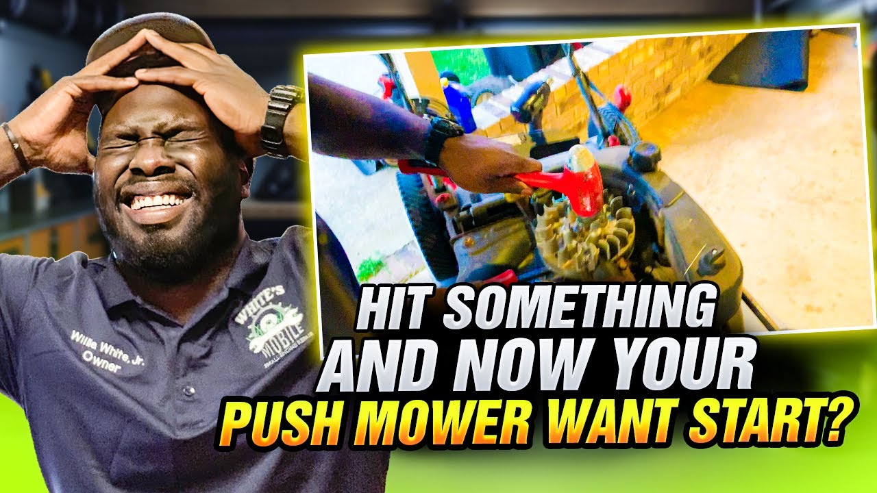 HOW TO REPLACE YOUR PUSH MOWER FLYWHEEL KEY AFTER HITTING SOMETHING ...