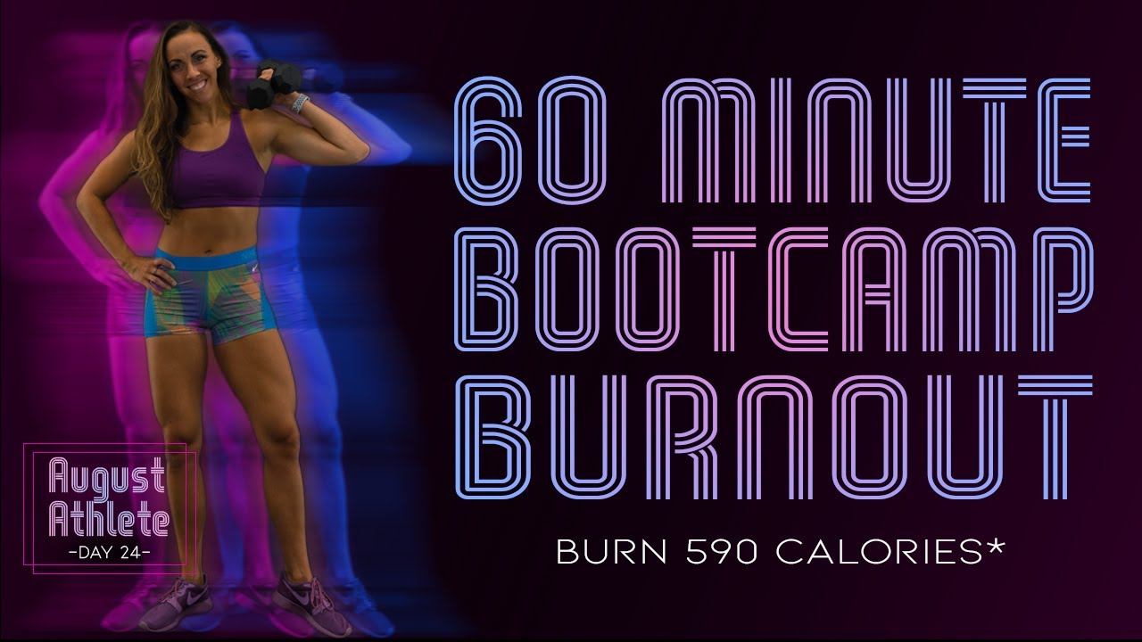60 Minute Full Body Burnout Bootcamp Workout! 🔥Burn 590 Calories!* 🔥Sydney Cummings - YouTube