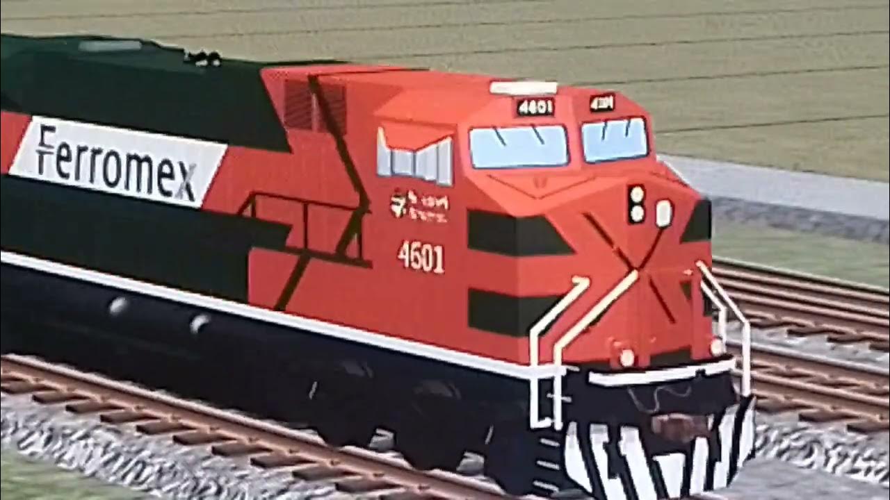 Tren ferromex Intermodal con Máquinas CP y CN en Irapuato GTO - YouTube
