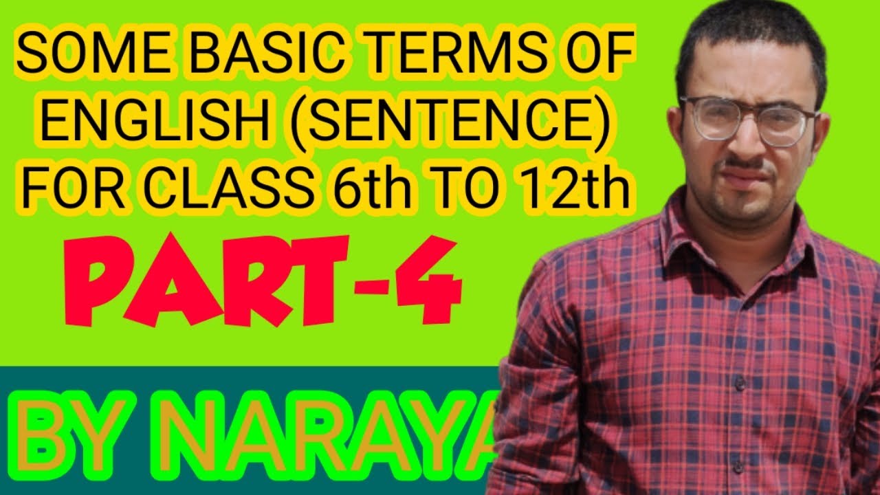 Some Basic Terms Of English Sentence For Class 6th To 12th Part 4 some-basic-terms-of-english-sentence-for-class-6th-to-12th-part-4