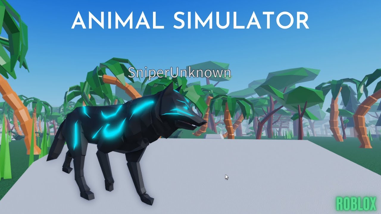 I play Roblox Animal Simulator and become a wolf - YouTube