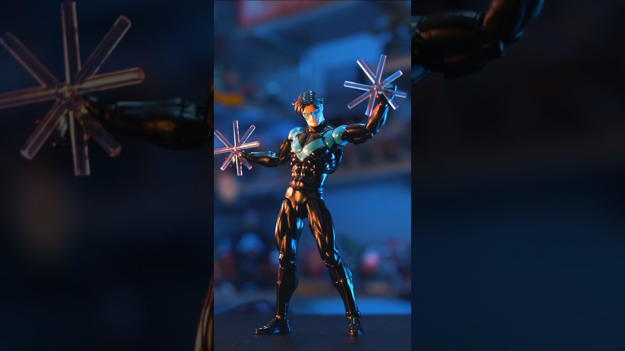 Mafex Nightwing, flight stands from @796studios #toyphotography # ...