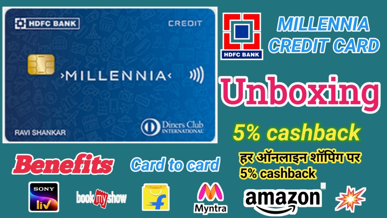 HDFC Millennia Credit Card Unboxing | Hdfc Millennia Credit card ...