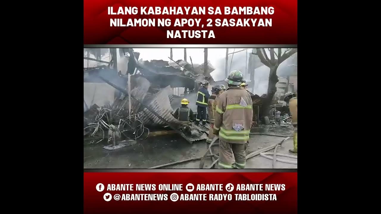 Ilang kabahayan sa Bambang nilamon ng apoy, 2 sasakyan natusta - YouTube