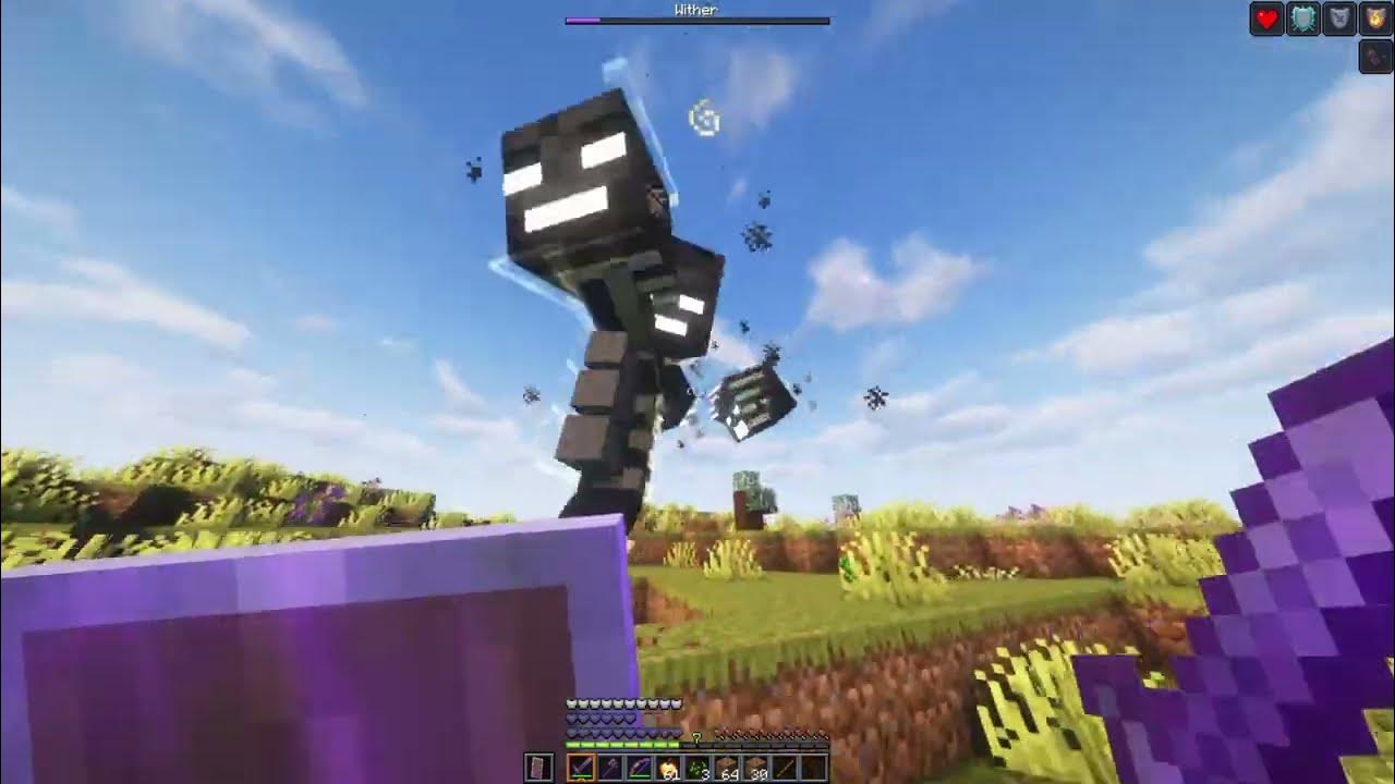 Minecraft Wither Boss Fight Minecraft Youtube