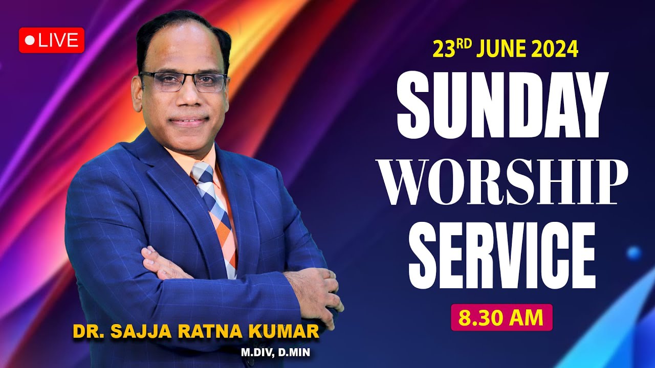 Sunday Worship Service | Pastor Adusumilli Venkata Rao | June 23 2024 ...