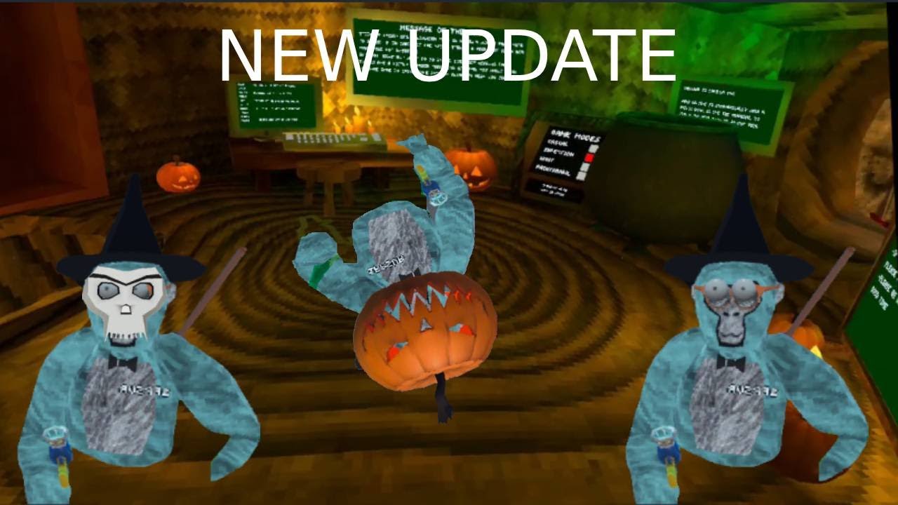 Gorilla Tag HALLOWEEN UPDATE... (2022 Update + New Cosmetics!) - YouTube