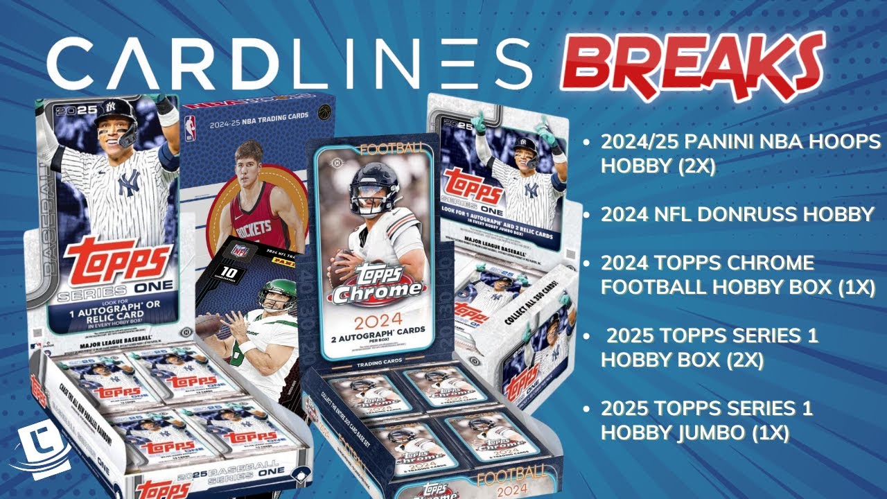 24-25 NBA Hoops. 2024 NFL Donruss. 2024 Chrome Football. 2025 Topps ...