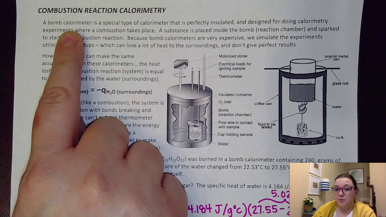 AP Chem U6: Combustion Reaction Calorimetry - YouTube