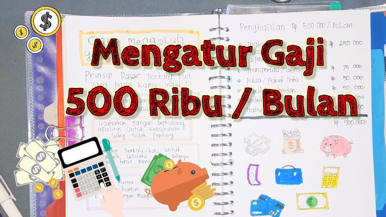 BUDGET & SAVING Rp 500.000 sebulan , cara mengatur keuangan gaji kecil ...