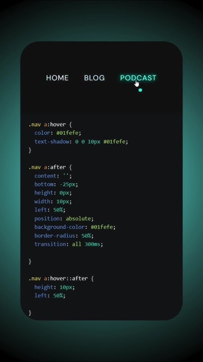 How To Create A Navbar Style Mouse Hover Html Css And Javascript Coding