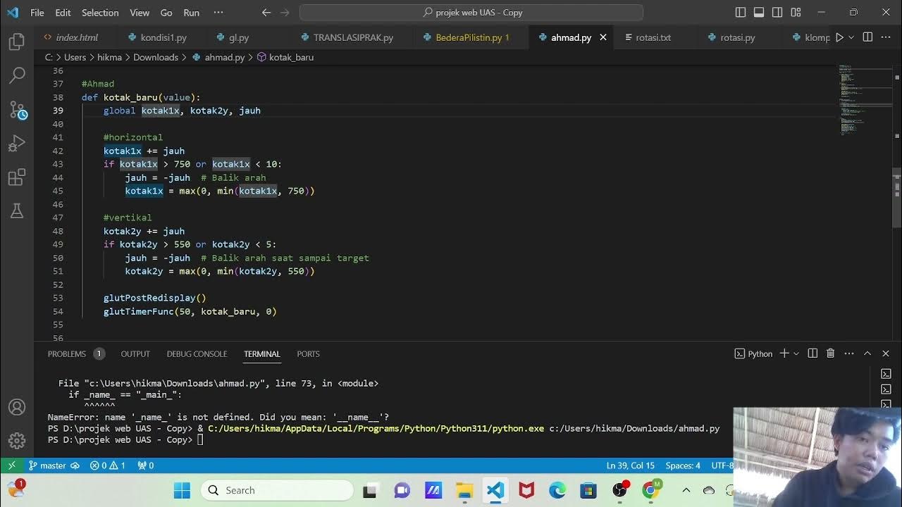 Kelompok 1 Grafika Komputer Program Animasi 2d Menggunakan Opengl Python Youtube 1557