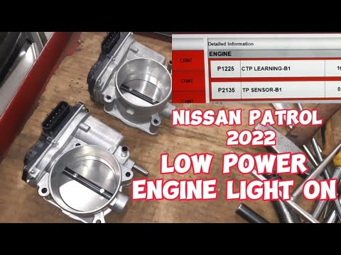 NISSAN PATROL ENGINE LIGHT AND LOW POWER | P1225 & P2135 FAULT CODE ...