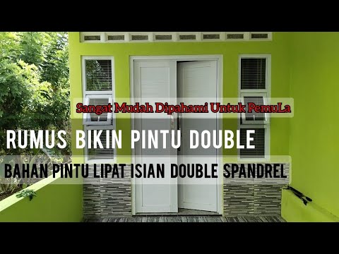 Rumus Penting Bikin Pintu Double/DobeL Bukaan/Double swing door Bahan ...
